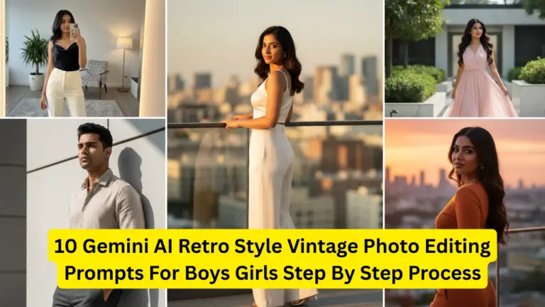 10 Gemini AI Retro Style Vintage Photo Editing Prompts For Boys Girls ...